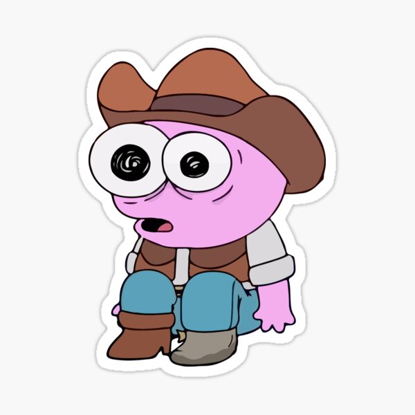 "Smiling friends Pim " Sticker for Sale by Tahoo | Redbubble