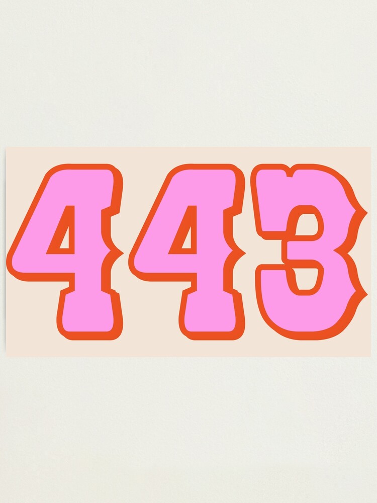 Lámina fotográfica «443 código de área código postal ubicación rosa» de ...