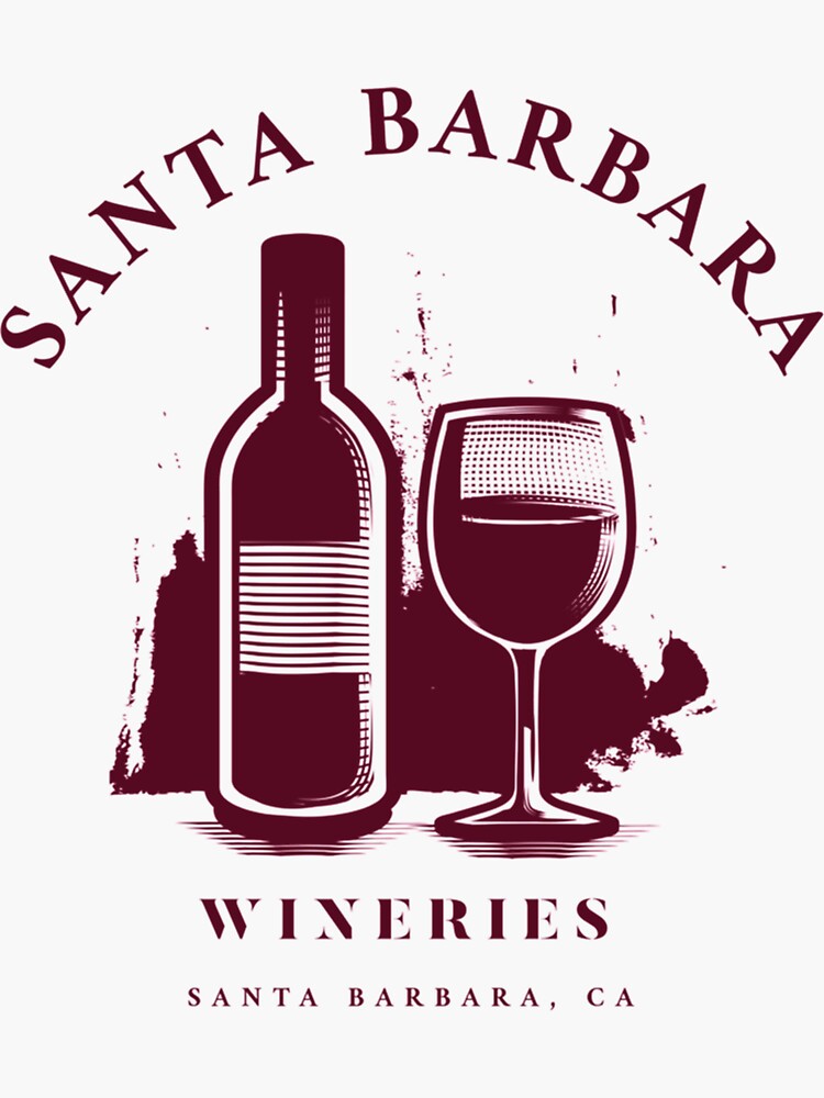 "santa barbara - santa barbara" Sticker by cwannamake | Redbubble