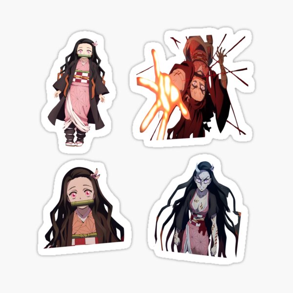 "Nezuko sticker pack - Demon slayer" Sticker by RockPro-Shop | Redbubble