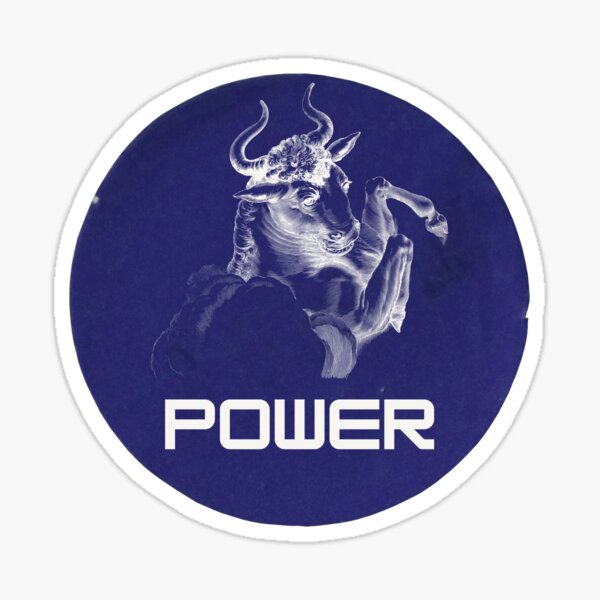 "Power Navy Royal Blue Dark" Sticker for Sale by Black-Pavilion | Redbubble