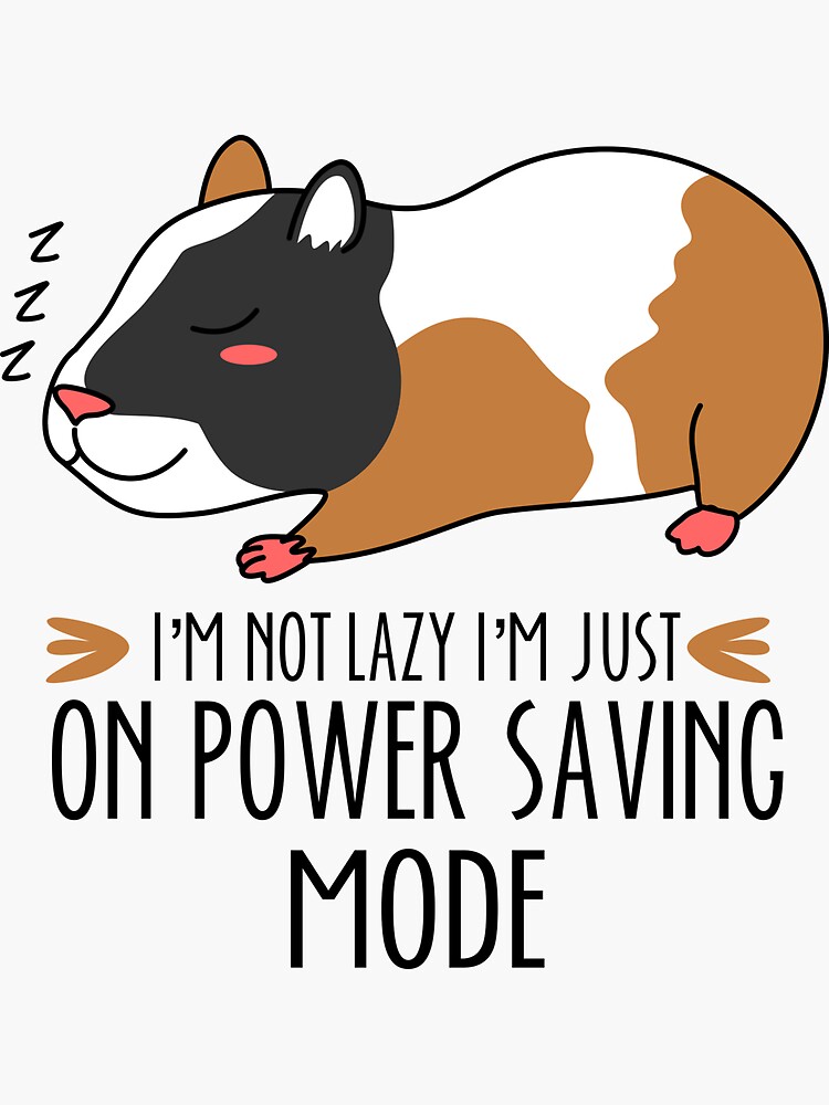 "Hamster Power Saving" Sticker by Createey | Redbubble