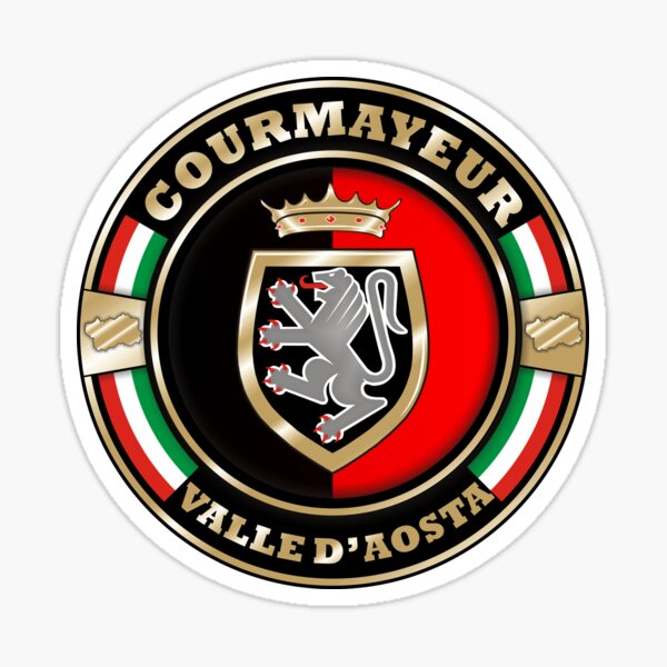 "Courmayeur Valle d'Aosta stemma" Sticker by SoulSafe | Redbubble