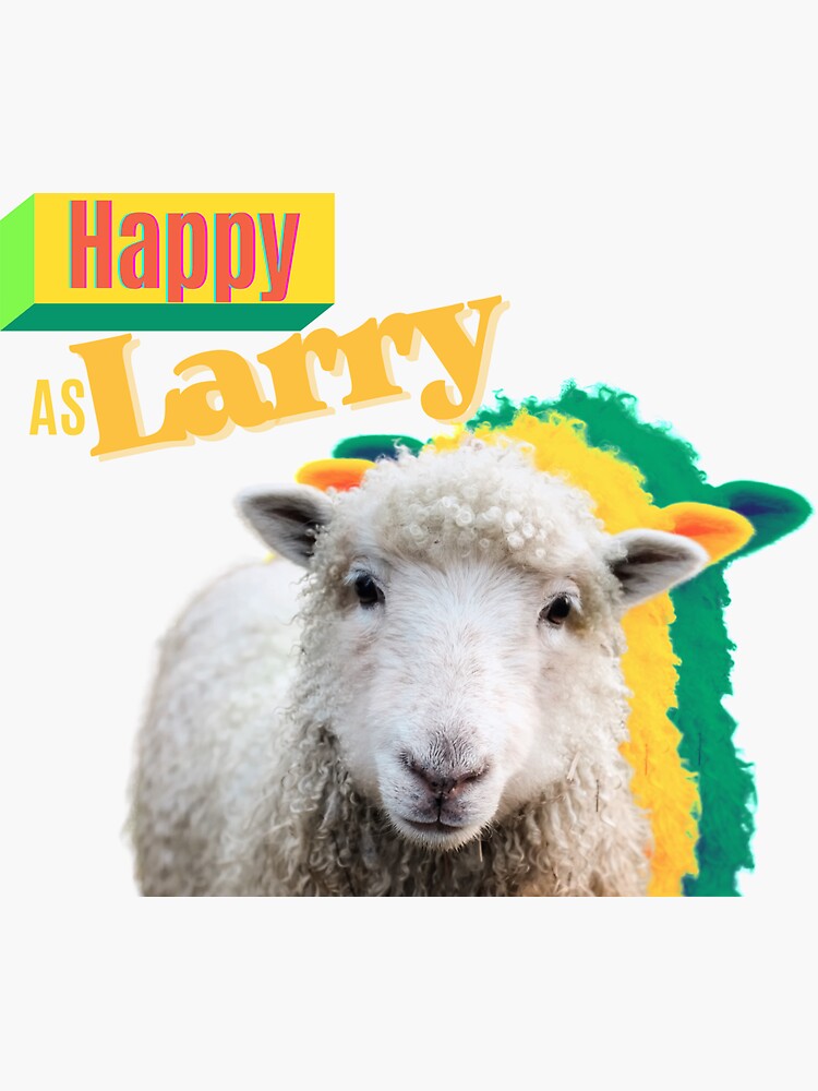 "Happy As Larry" Sticker by SmilingIrish | Redbubble