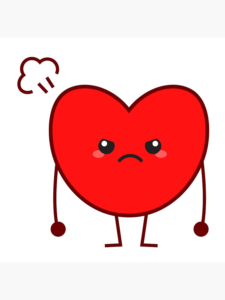 "Angry heart" Poster for Sale by fromYourAngels | Redbubble