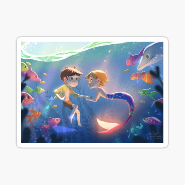 "An Unlikely Encounter" Sticker by eilekzandra | Redbubble