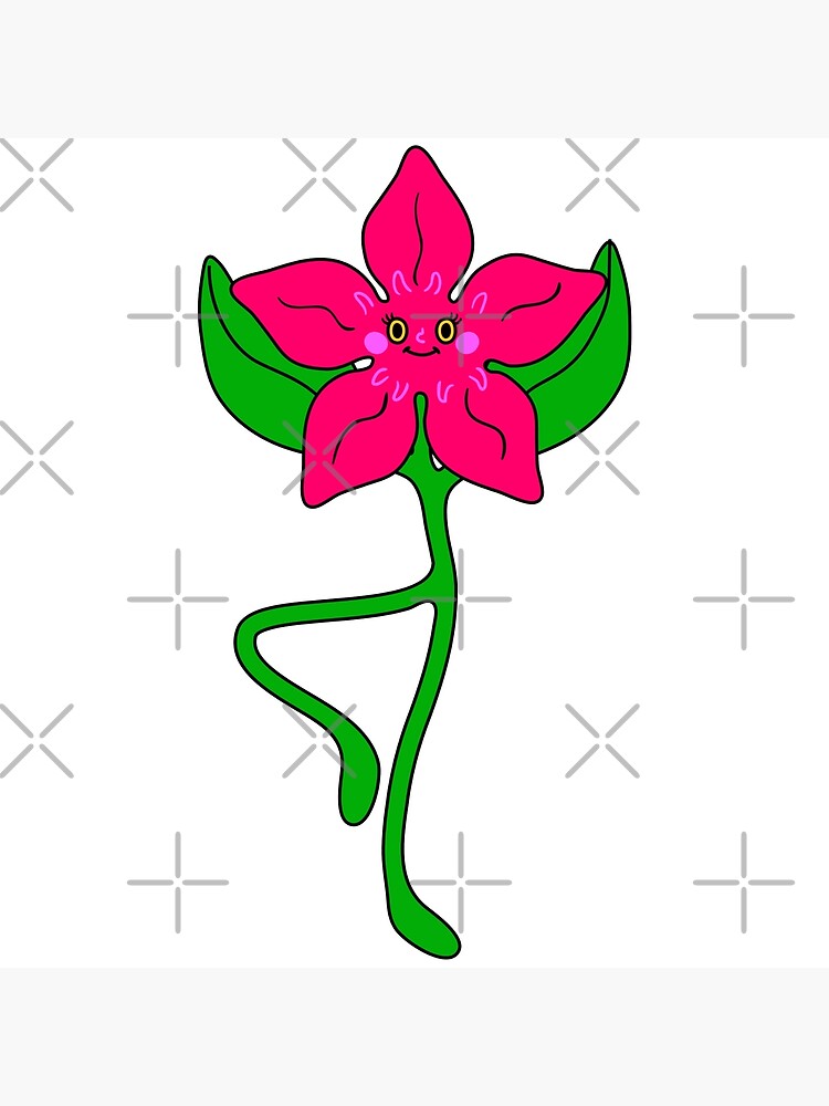 "Cartoon Pink Dancing Flower" Poster for Sale by filipjugowiec | Redbubble