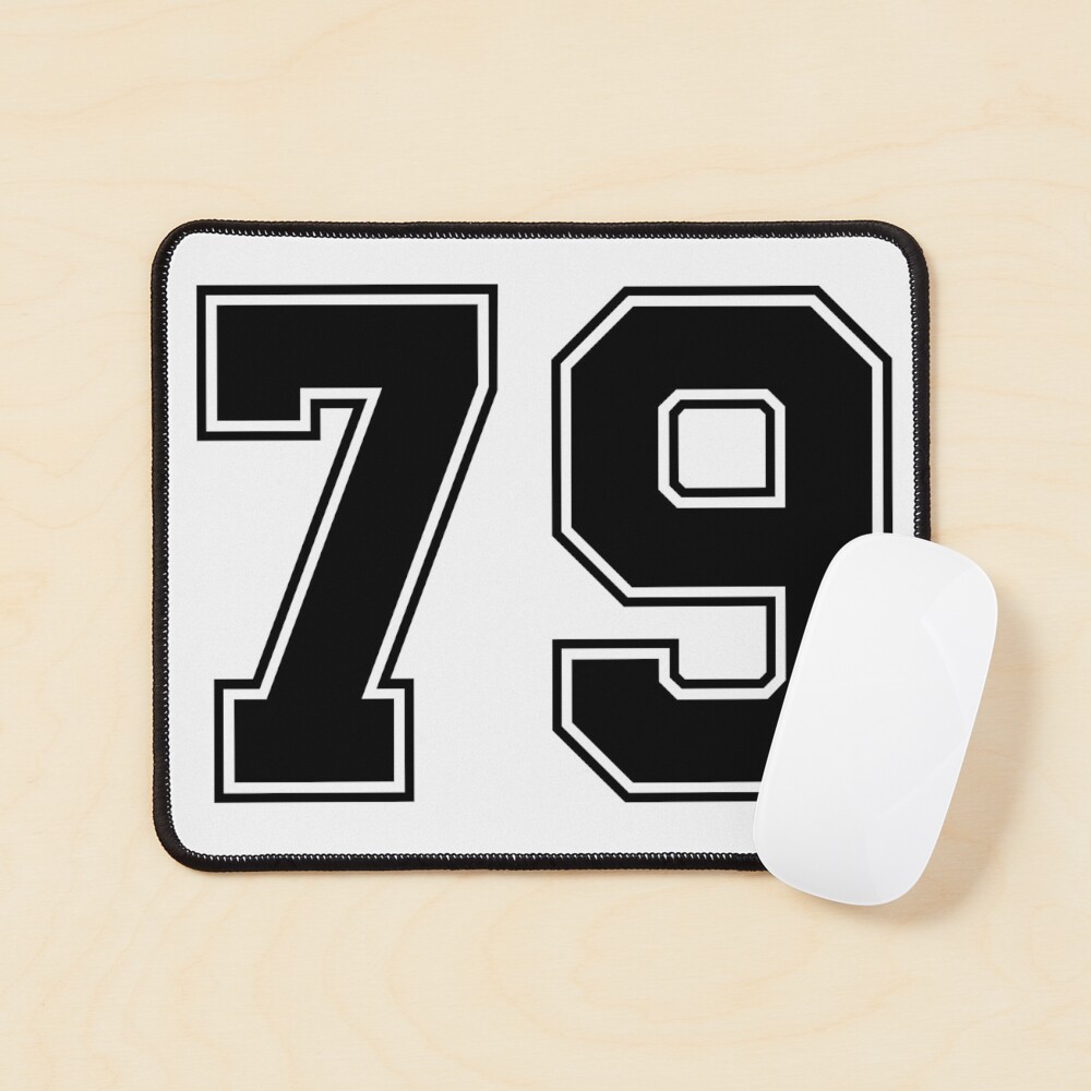 "79 American Football Classic Vintage Sport Jersey Number in black ...