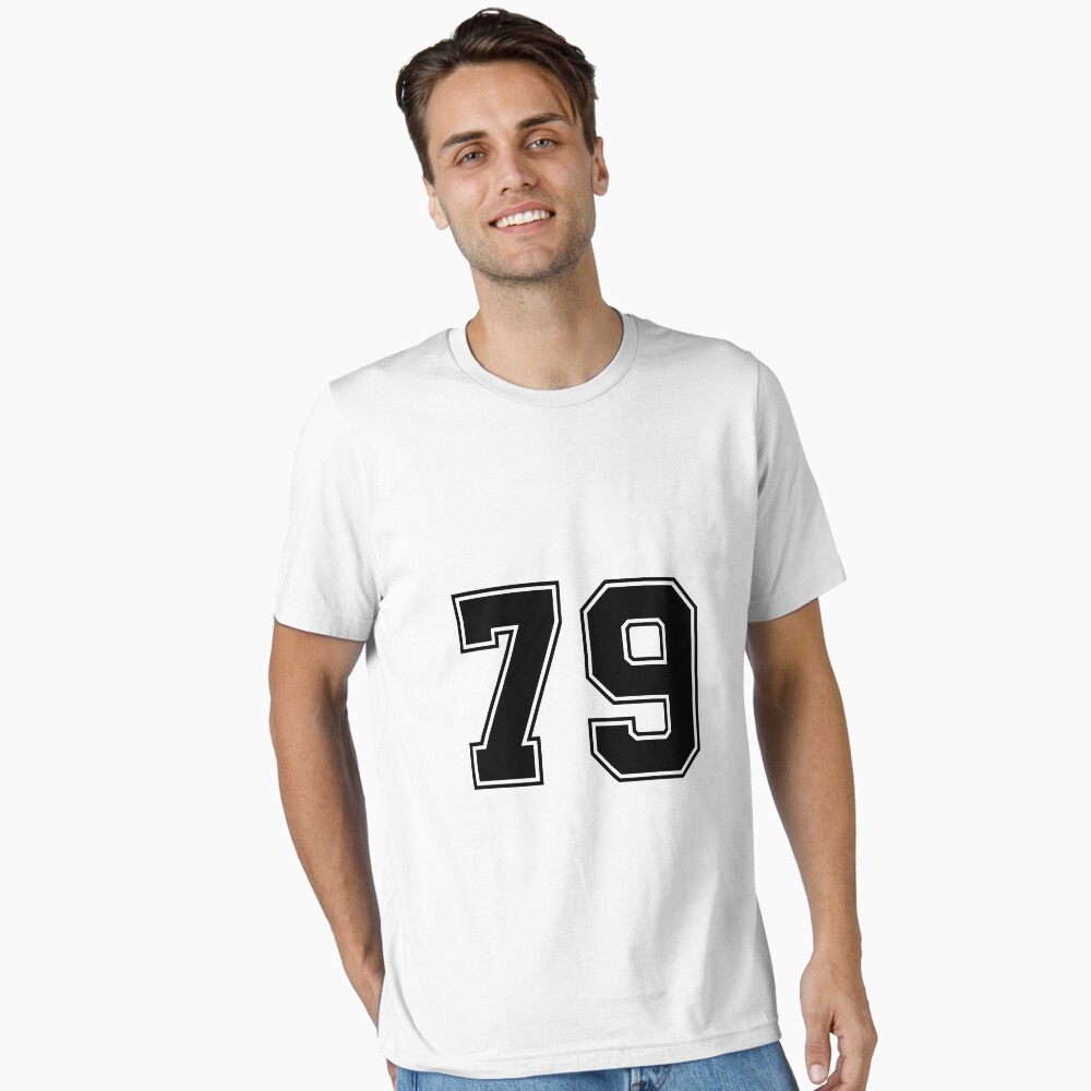 "79 American Football Classic Vintage Sport Jersey Number in black ...