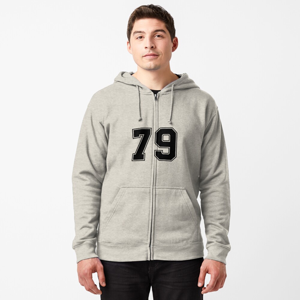 "79 American Football Classic Vintage Sport Jersey Number in black ...