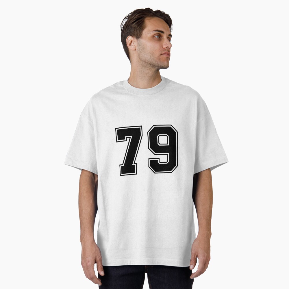 "79 American Football Classic Vintage Sport Jersey Number in black ...