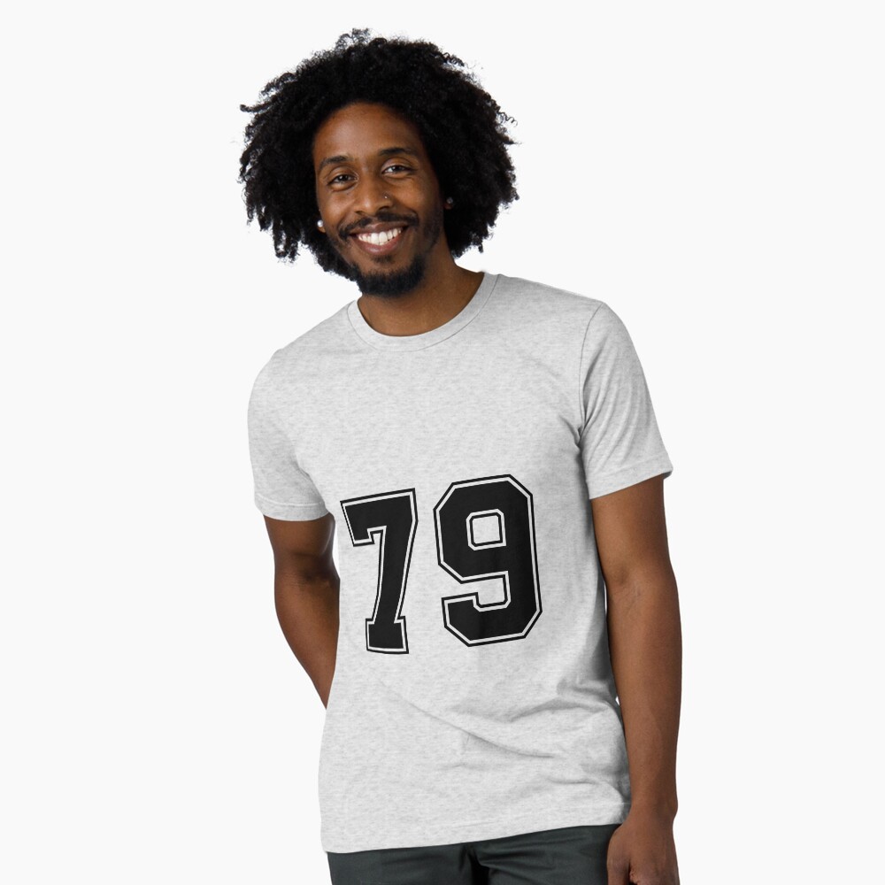 "79 American Football Classic Vintage Sport Jersey Number in black ...