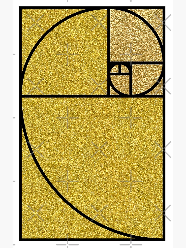 Golden Ratio Spiral Premium Matte Vertical Poster