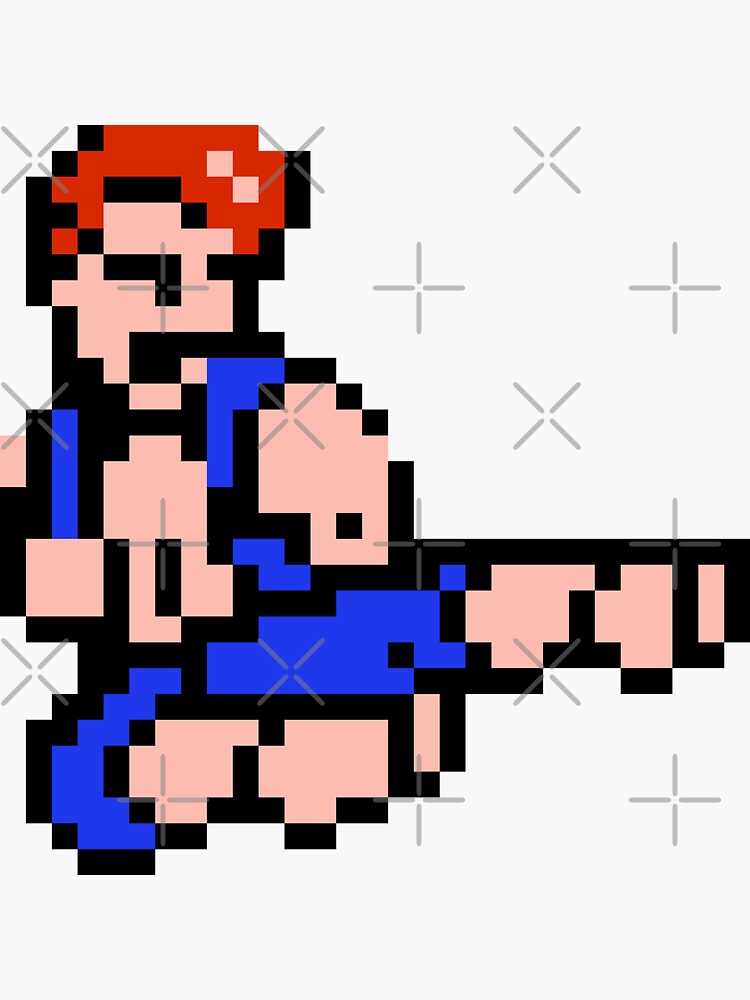 "8-Bit Billy Lee" Sticker by CasualBiscuits | Redbubble
