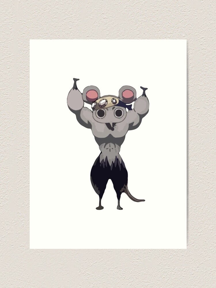 "MOUSE BUFF FLEX TENGEN UZUI Demon Slayer Demon" Art Print by the355 ...