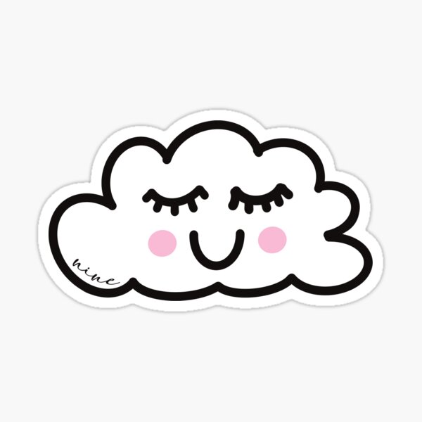 "Cloud nine" Sticker for Sale by maddycd610 | Redbubble