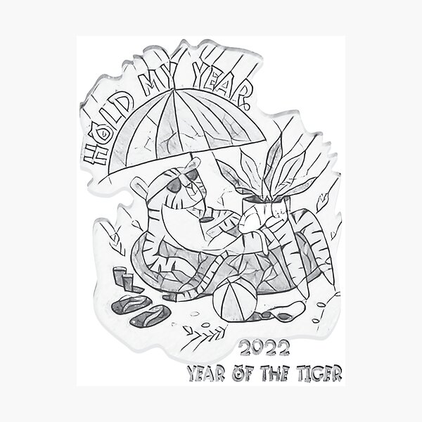 "Lunar New Year - 2022 Year of the Water Tiger - Hold My Year - Ironic ...