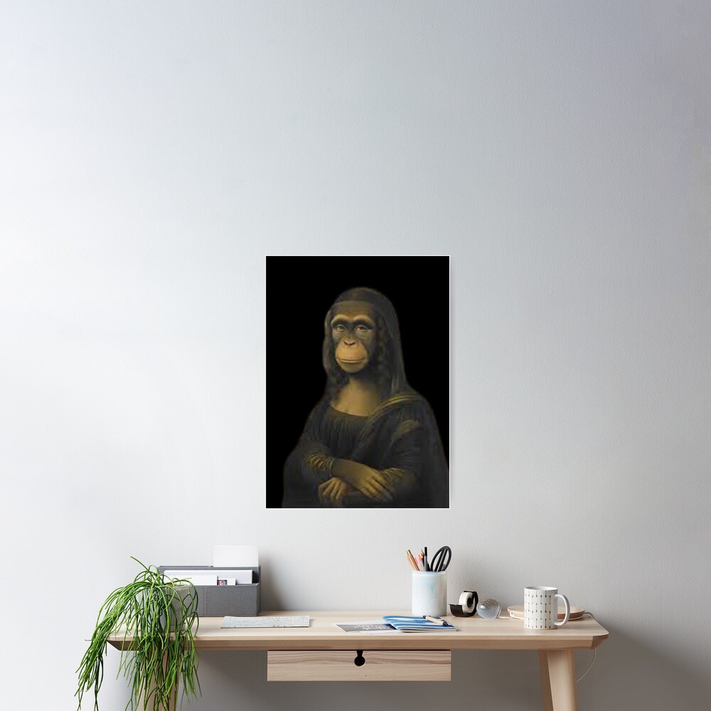 "Mona Lisa Monkey" Poster for Sale by Adbor-Tb | Redbubble
