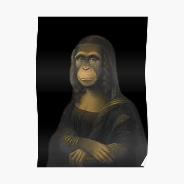 "Mona Lisa Monkey" Poster for Sale by Adbor-Tb | Redbubble