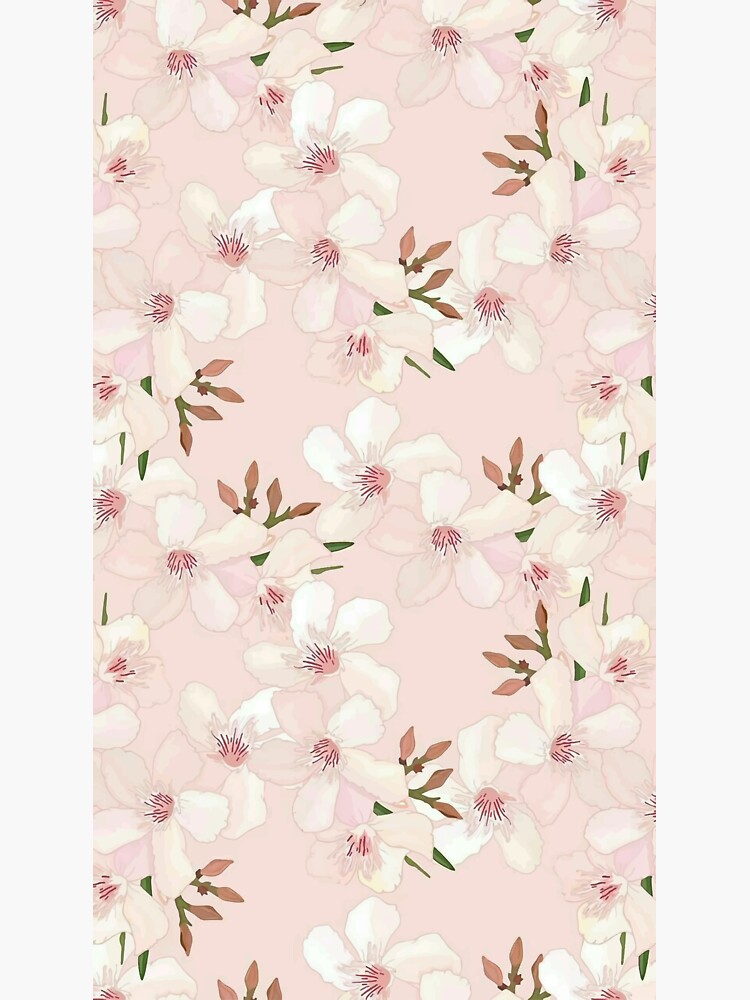 "Pastel Pink Flower Pattern" Sticker for Sale by BenSmithz | Redbubble