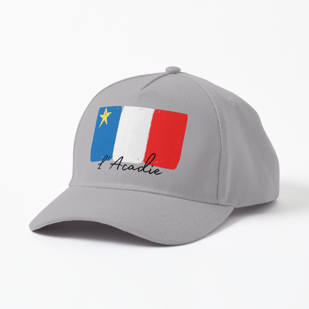 "Acadian Flag (Painted Style with French "L'Acadie" text)" Sticker for ...