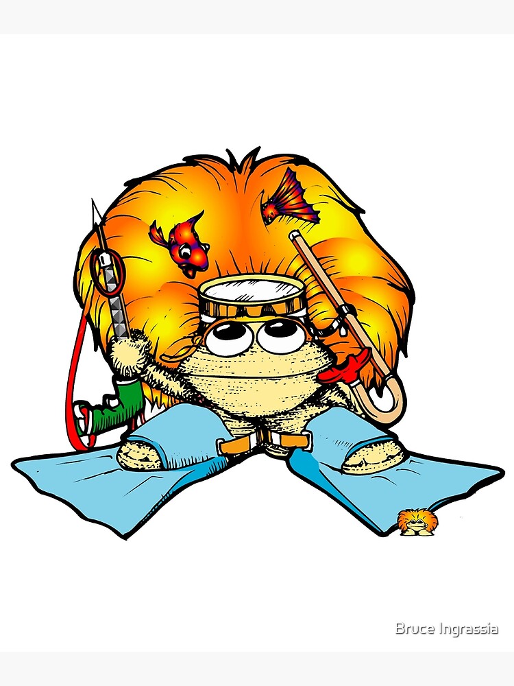 Póster «Skin Diver Frigg the Bog Frog - Dibujos animados de la familia ...