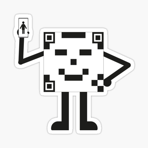 "QR CODE absurd icon" Sticker for Sale by DarimaTara | Redbubble