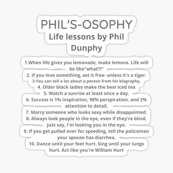 "Phil Dunphy; Modern family" Sticker by niklas3456 | Redbubble