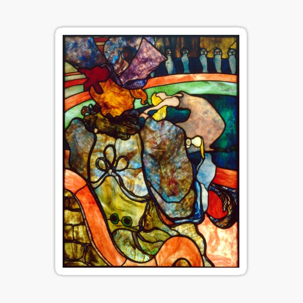 "At The New Circus (ballet-inspired stained glass)" Sticker for Sale by ...