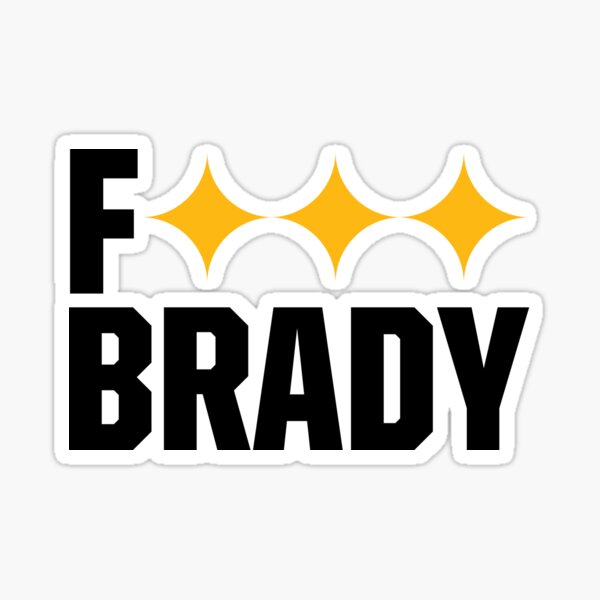 "F*** BRADY" Sticker by oldskooldesign | Redbubble