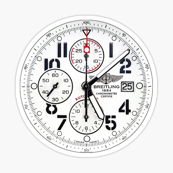 "Super Avenger Chronograph White Watch Dial" Sticker by caseofstyle ...