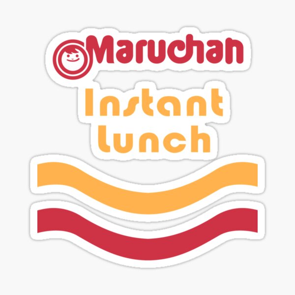 "Maruchan Instant Lunch Classic T-Shirt" Sticker by JacquelineKrebs ...