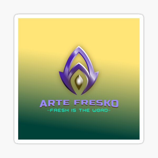 "Arte Fresko Fresh is The Word" Sticker for Sale by artefresko | Redbubble