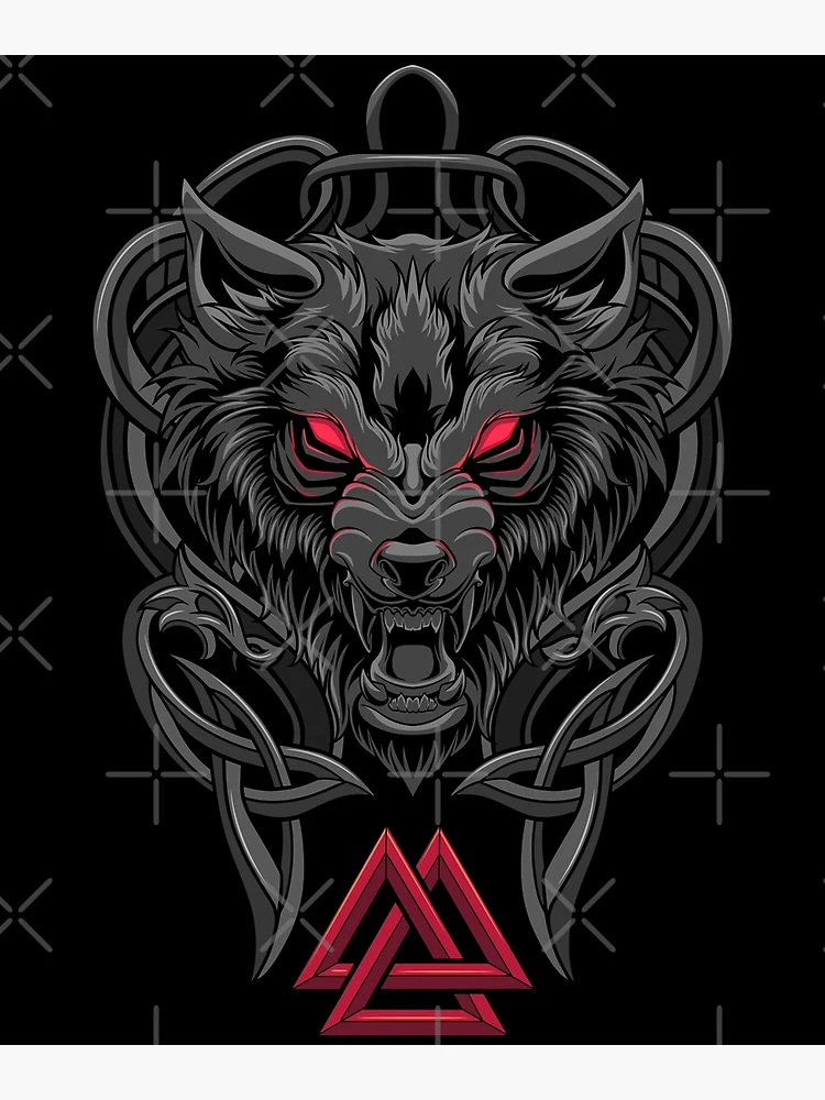 Wikinger Wolf Symbol