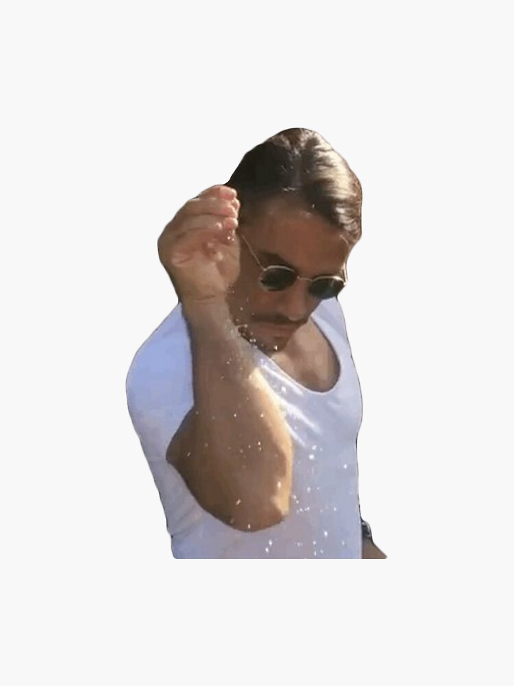 "SALTBAE STICKER SALTBAE MEME SALT " Sticker for Sale by slapstyk ...