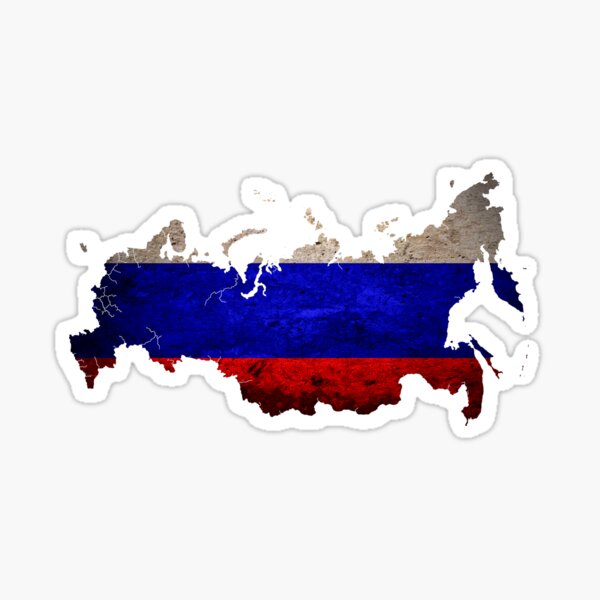 "Russia Flag / Map" Sticker for Sale by PETRIPRINTS | Redbubble