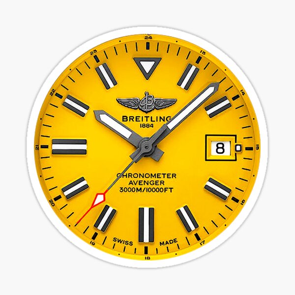 "Avenger Automatic 45 Seawolf Yellow Chronograph Watch Dial" Sticker ...