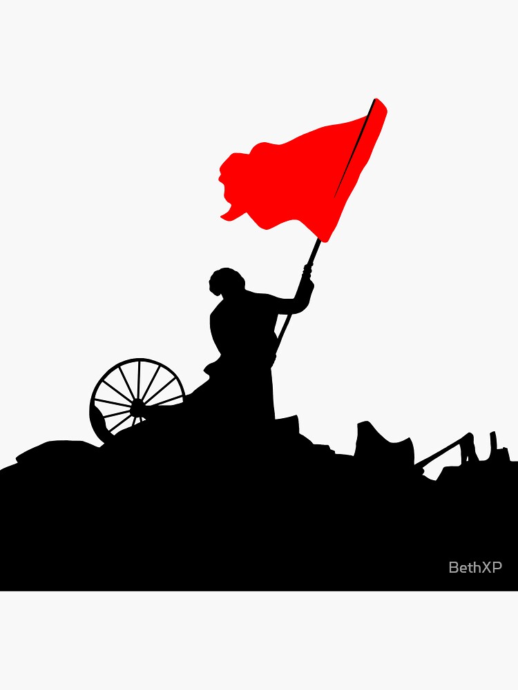 "Flag of Revolution" Sticker for Sale by BethXP | Redbubble