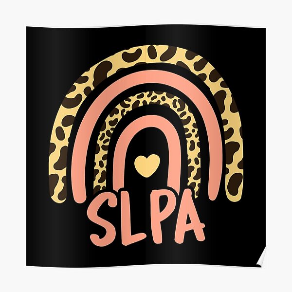 "SLPA Therapy III - Leopard Print Rainbow" Poster by lemon-pepper ...