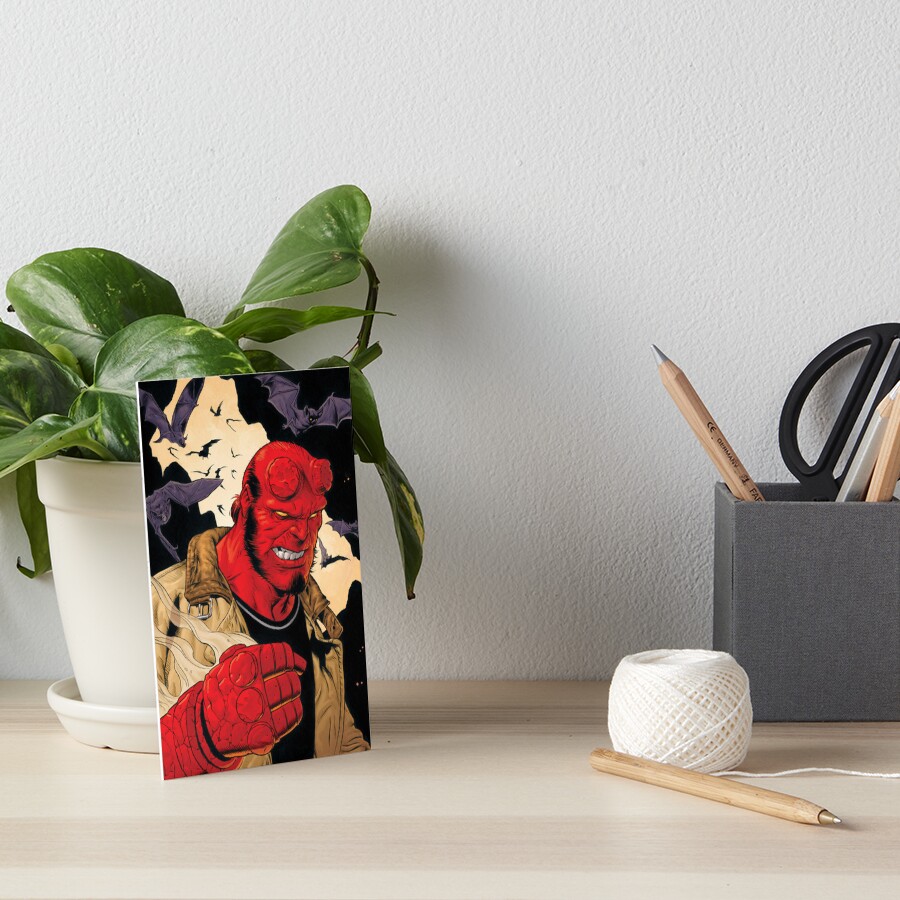 "hellboy,bat,cave,pin-up red, dark horse, mike mignola, comic, hell ...