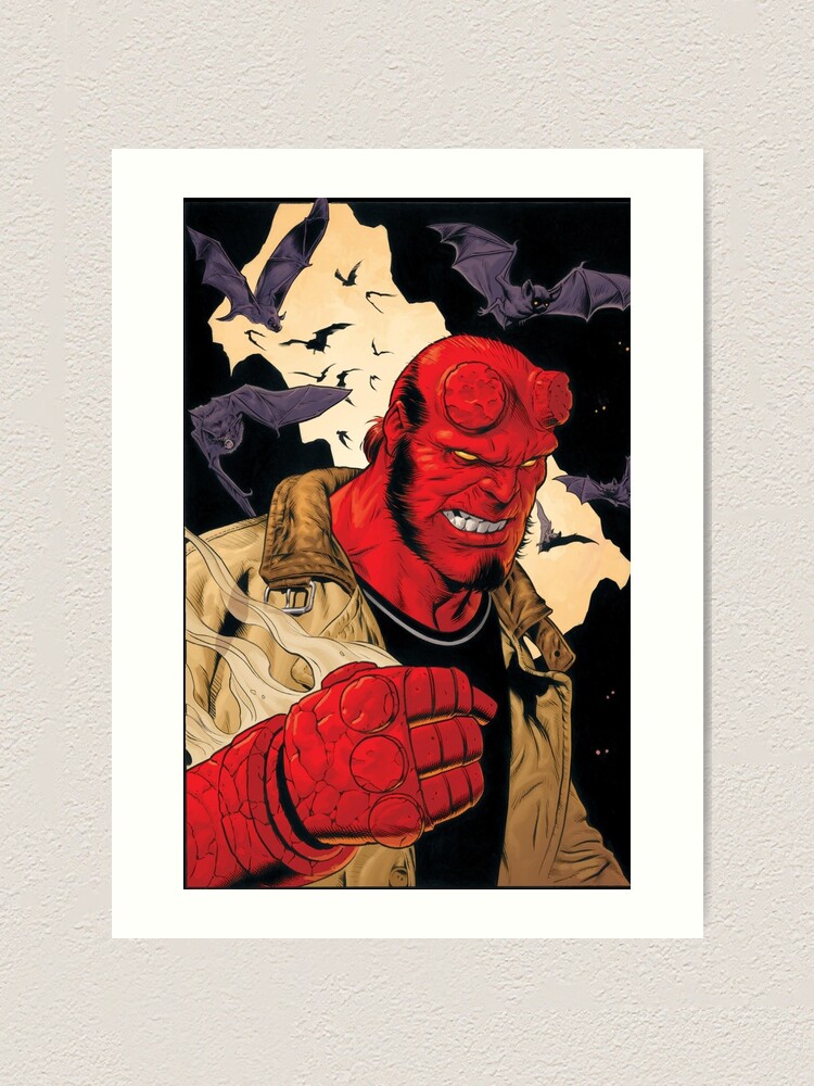 "hellboy,bat,cave,pin-up red, dark horse, mike mignola, comic, hell ...