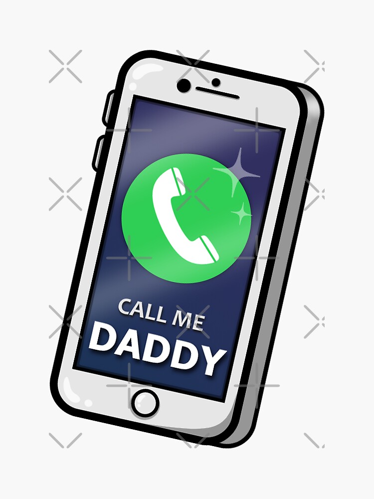 "Call Me Daddy" Sticker by BizzarBox | Redbubble