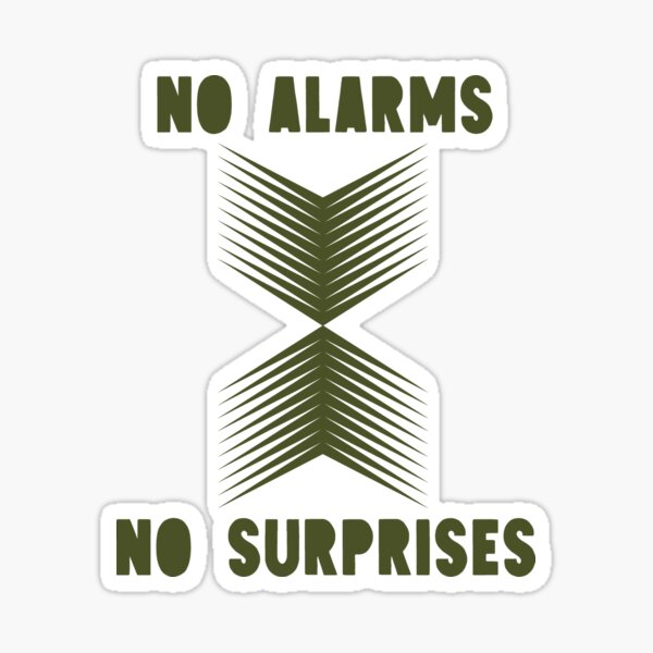 "No Surprises, green" Sticker by perezzzoso | Redbubble