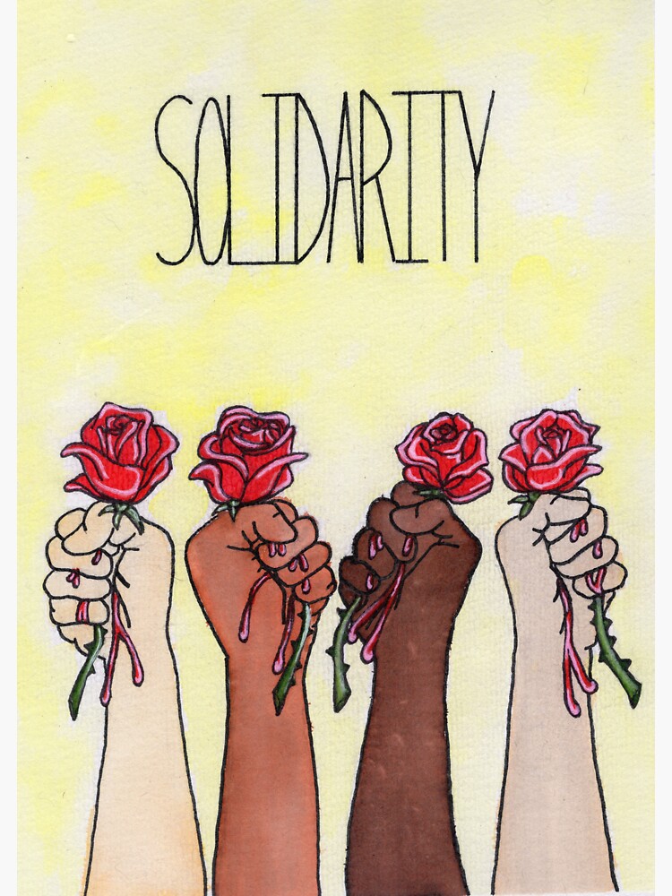 "Solidarity" Sticker for Sale by CheyRose-art | Redbubble