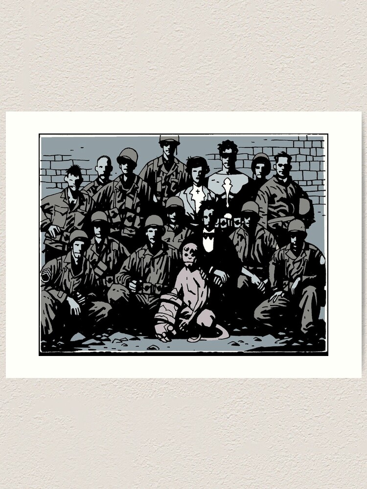 "hellboy,picture, baby, soldiers, first day,black and white,, dark ...