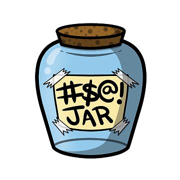 "Swear Jar" Sticker for Sale by BizzarBox | Redbubble