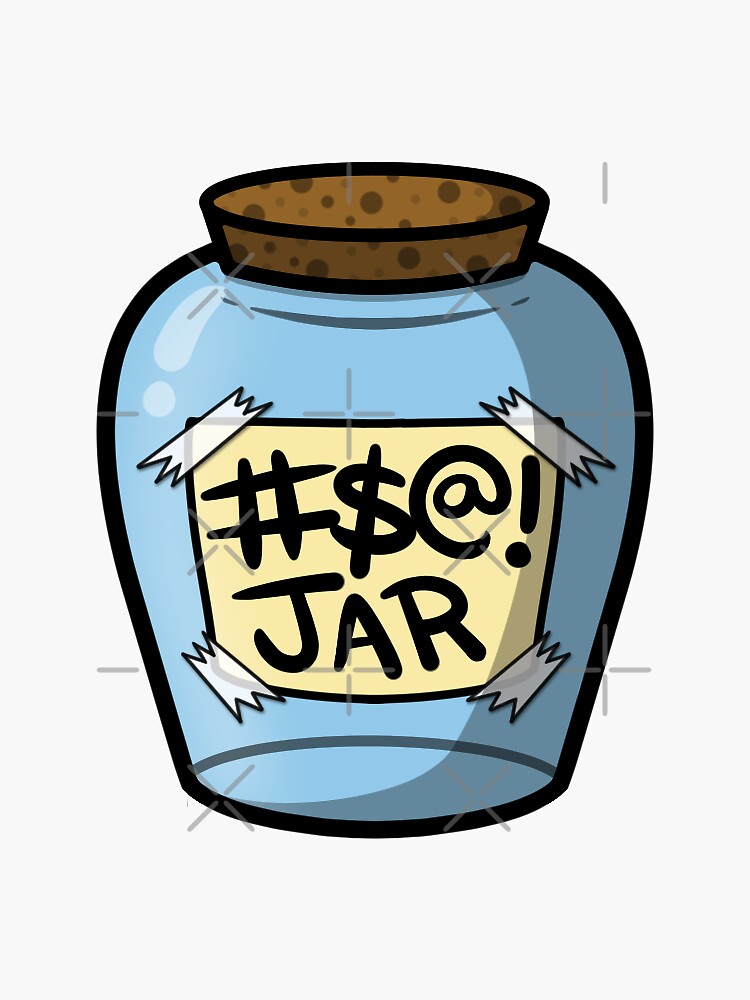 "Swear Jar" Sticker for Sale by BizzarBox | Redbubble