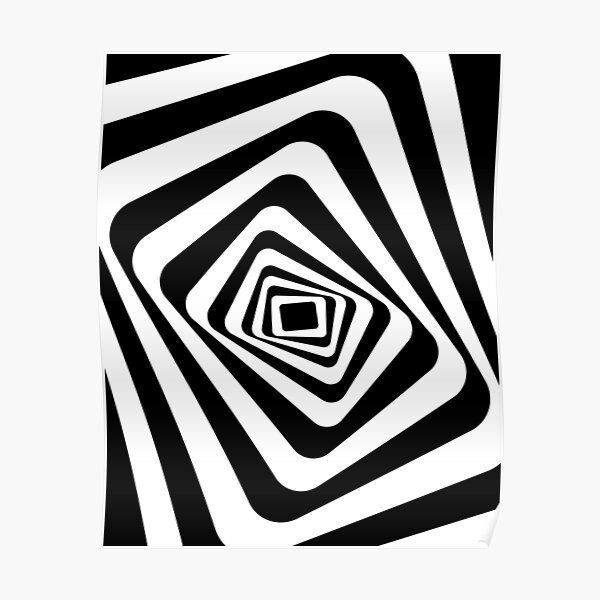 "Y2K Square Spiral" Poster for Sale by MagicMannequin | Redbubble
