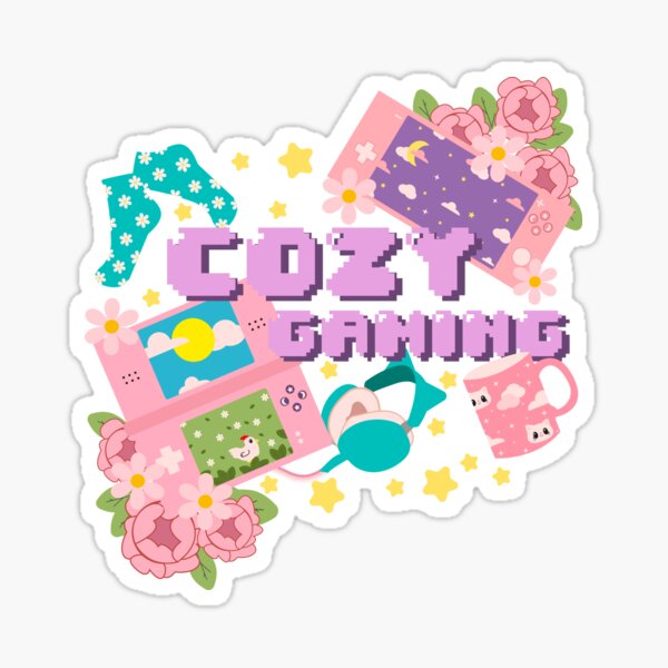 "Cozy Gaming" Sticker by racharanha | Redbubble