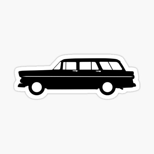 "1955 Ford Station Wagon" Sticker by SandpiperDesign | Redbubble
